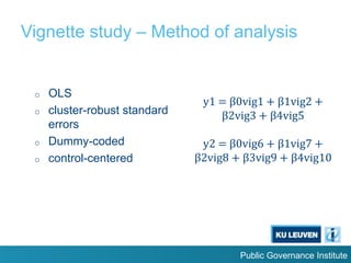 Vignette study | PPTX