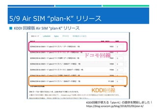IoTLT長野 vol.1 SORACOM Air for Cellarer の plan-D/plan-K を試してみた | PPTX | Telecommunications ...