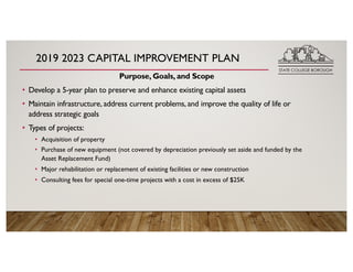 2018 Capital Improvement Plan Overview | PPT