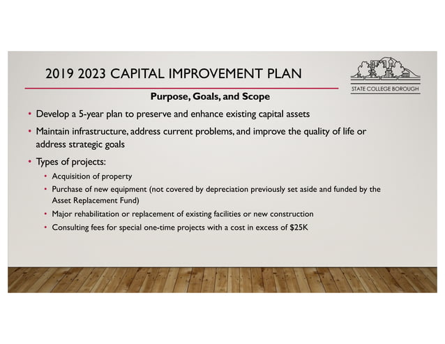 2018 Capital Improvement Plan Overview | PPT | Free Download