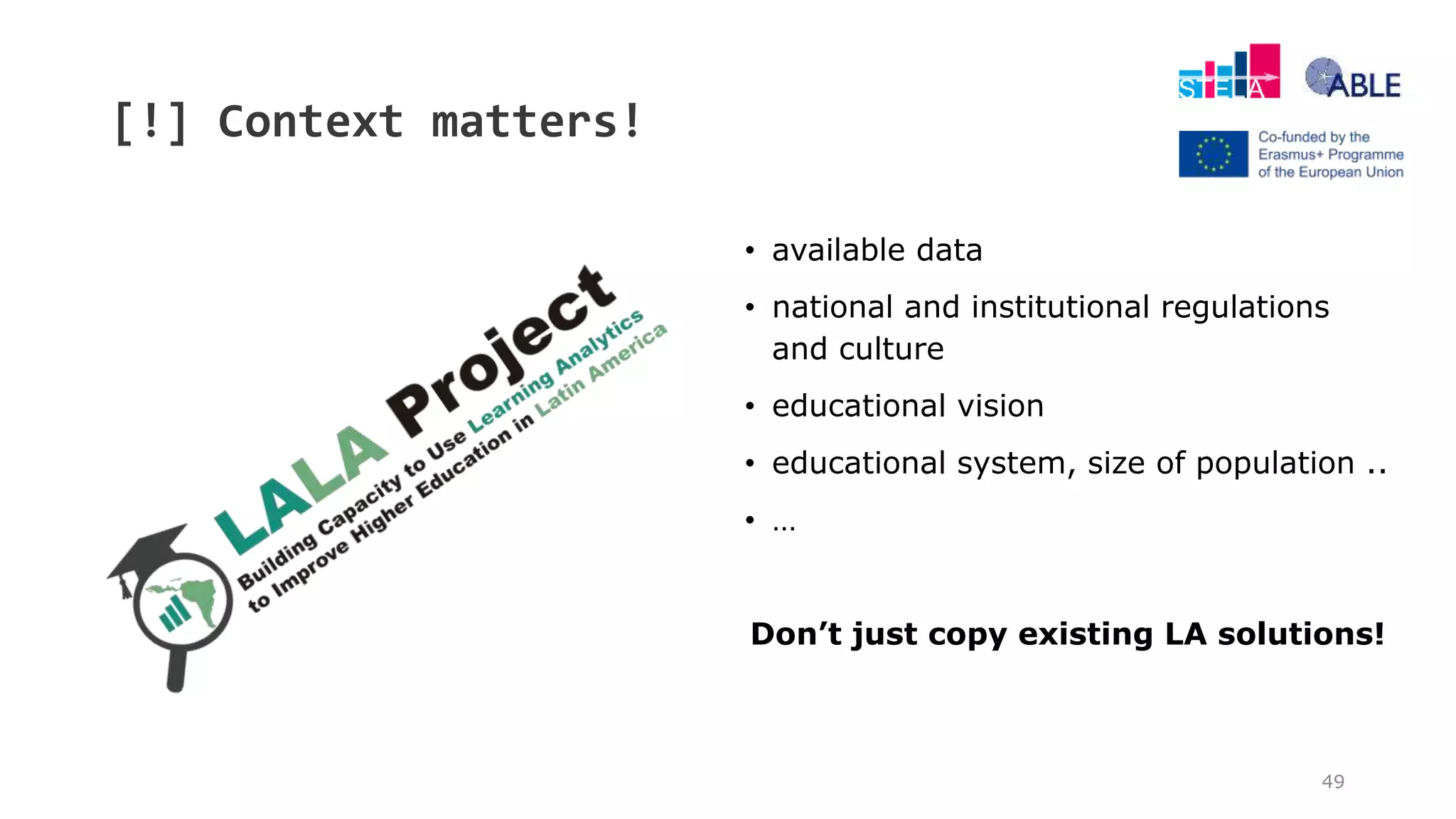 Learning dashboards for actionable feedback: the (non)sense of chances of success and predictive ...