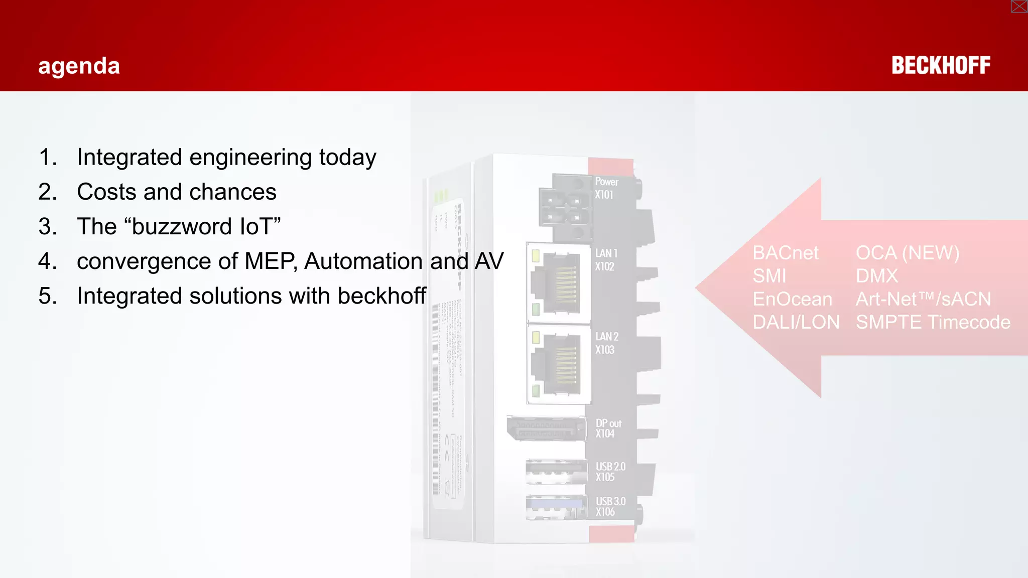 Challenge of integrated engineering. Mirko Vincenti, Beckhoff ...