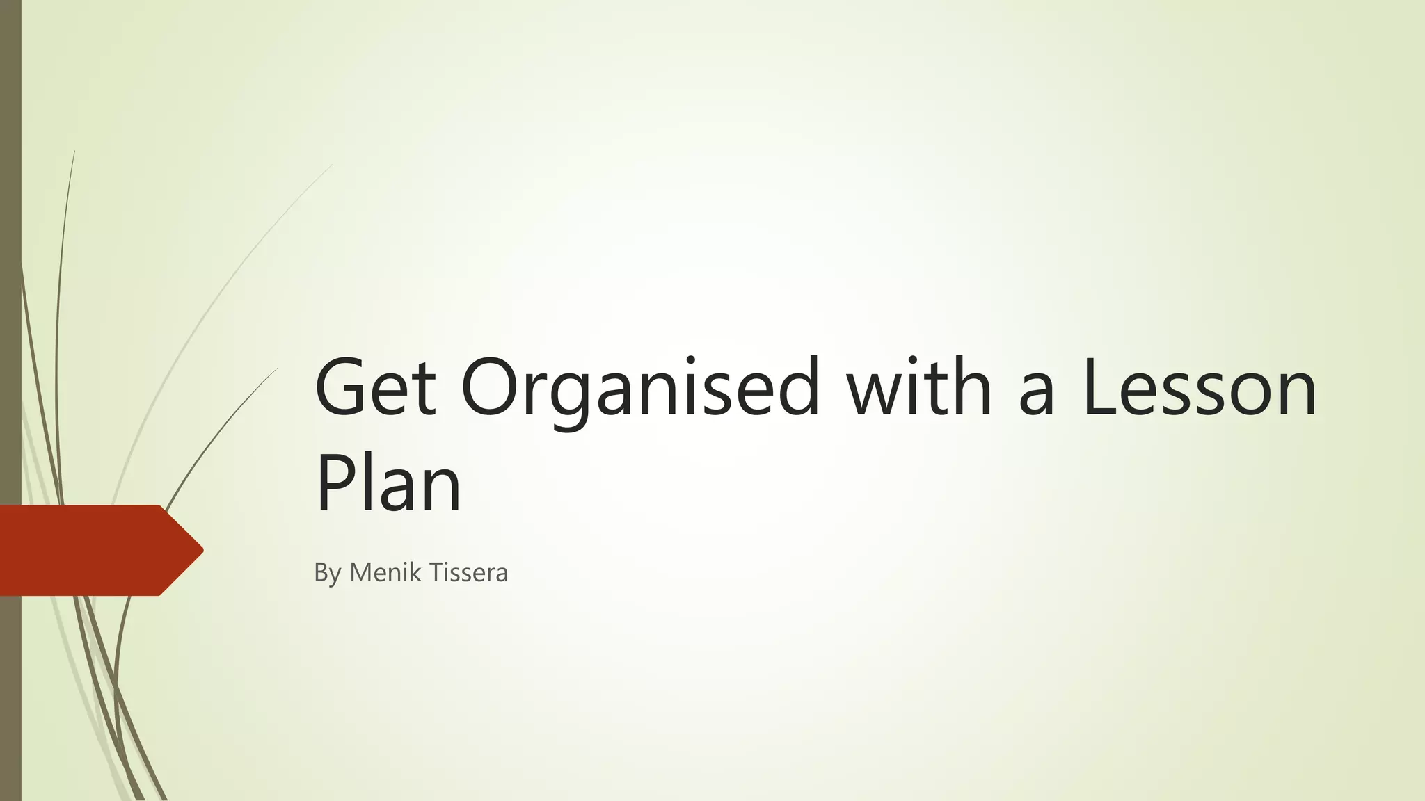 Strategy Sessions: Get organised with a lesson plan | PPTX