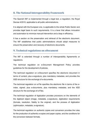 Approach in Spain to the implementation of electronic documents and ...
