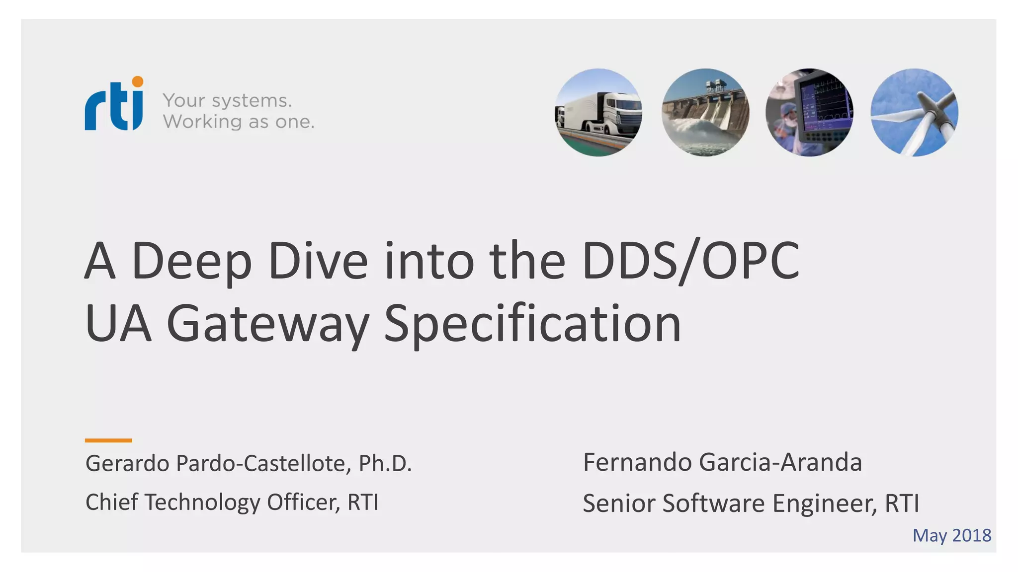 Deep Dive into the OPC UA / DDS Gateway Specification | PDF