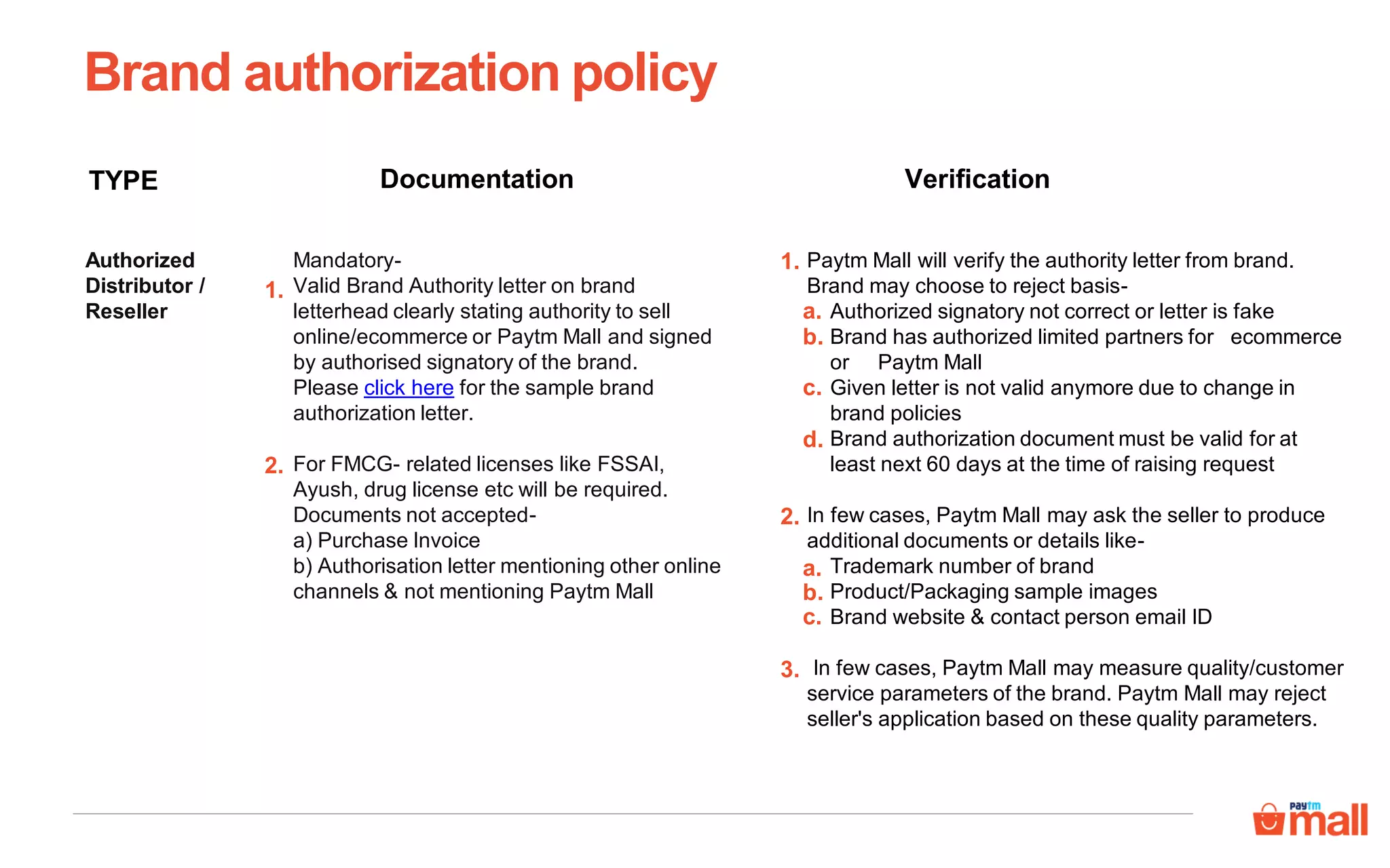Brand authorization process | PDF