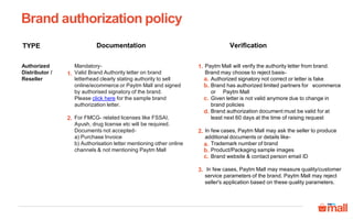 Brand authorization process | PDF