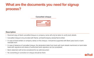 Documents required for signup | PDF