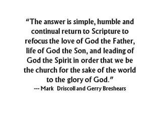 RHBC 413: Refocus On God's Love For His Church | PPT