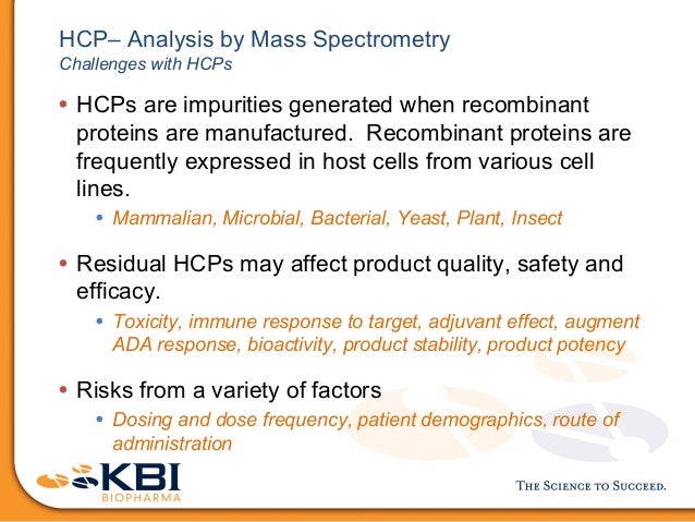 Presentation | Host Cell Protein Analysis by Mass Spectrometry