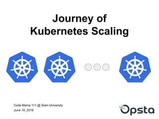 Journey of Kubernetes Scaling | PPT