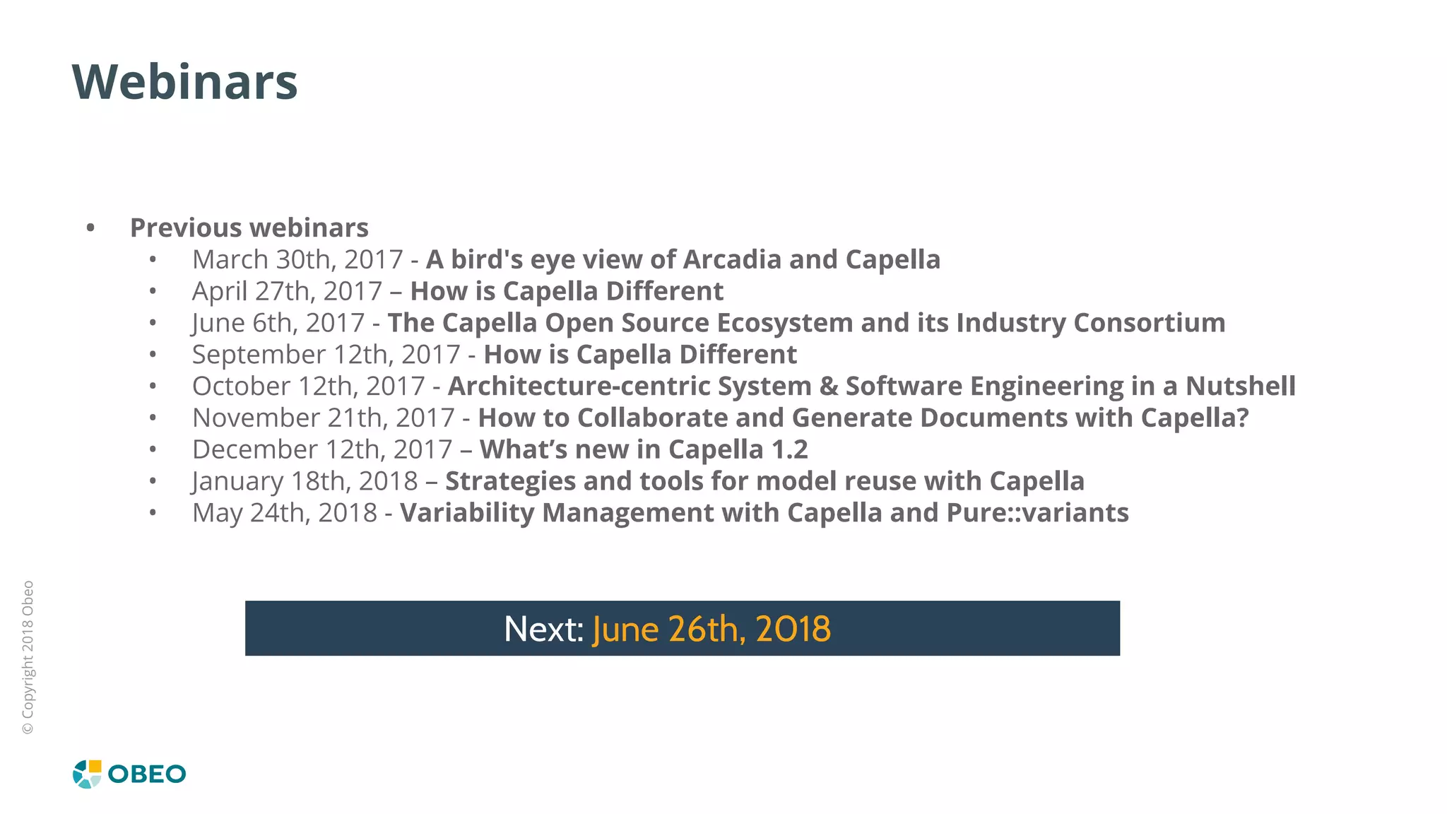 [EclipseCon France 2018 - Unconference] Capella Workshop | PPT