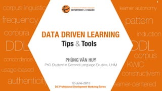 Data Driven Learning: Tips & Tools | PDF | Educational Assessment | Education