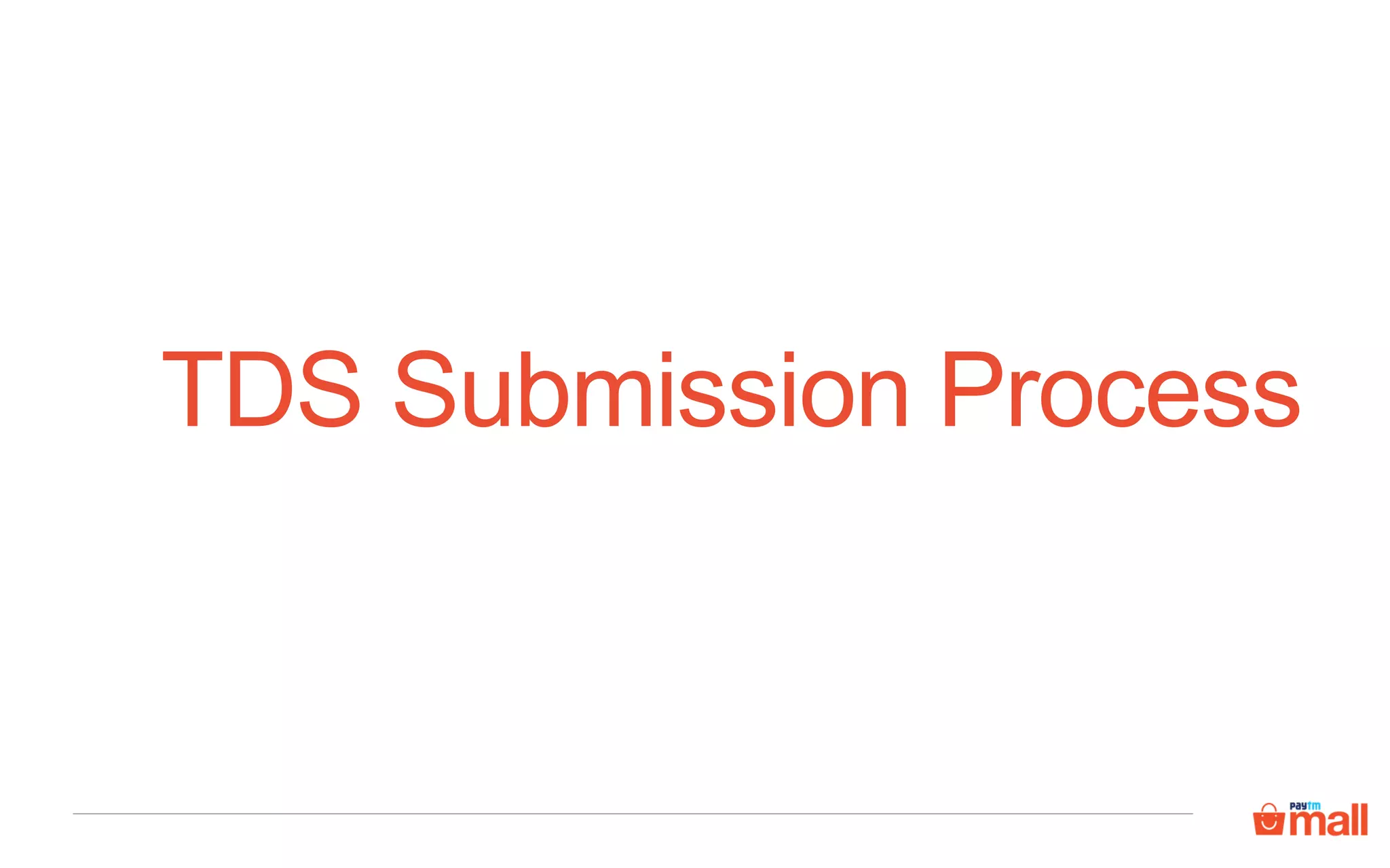 TDS submission process | PPT
