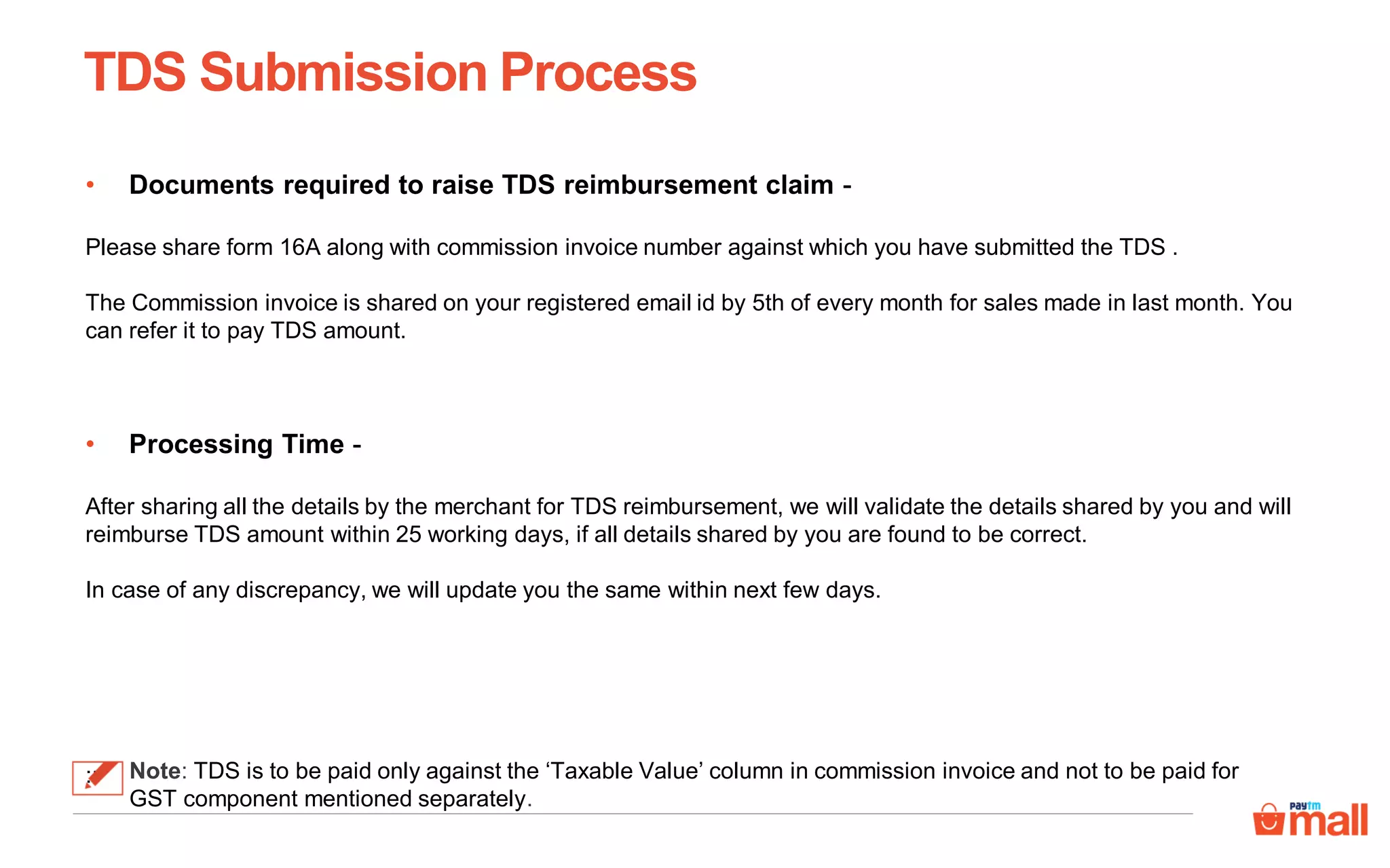 TDS submission process | PPT