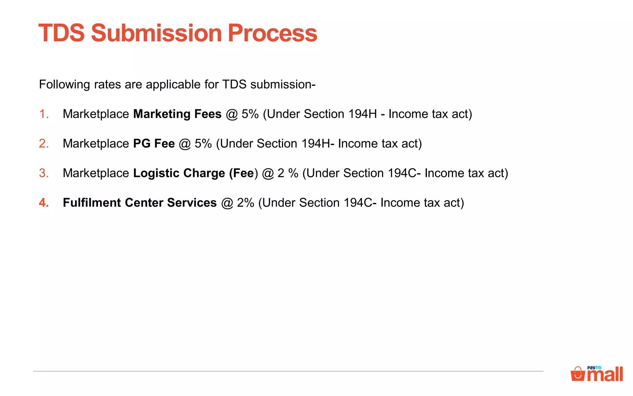 TDS submission process | PPT