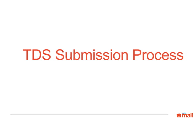 TDS submission process | PPT