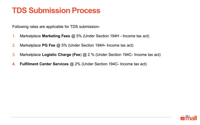 TDS submission process | PPT