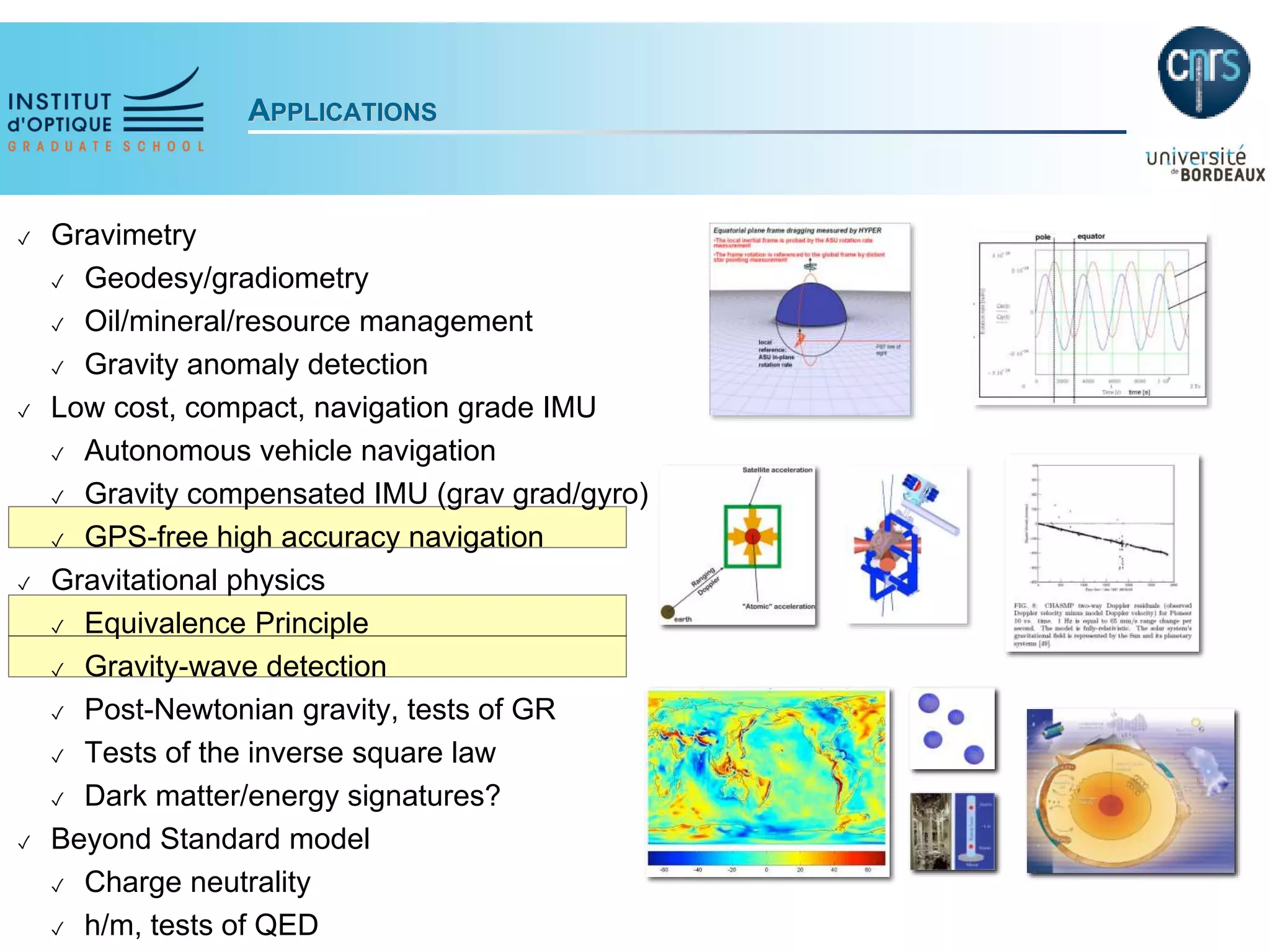 Airborne and underground matter-wave interferometers: geodesy, navigation and general relativity ...