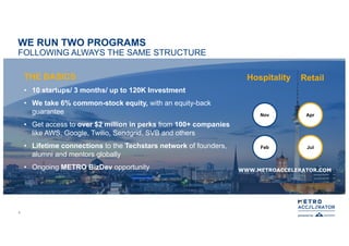 METRO powered by Techstars Accelerator case | PDF | Startups | Business