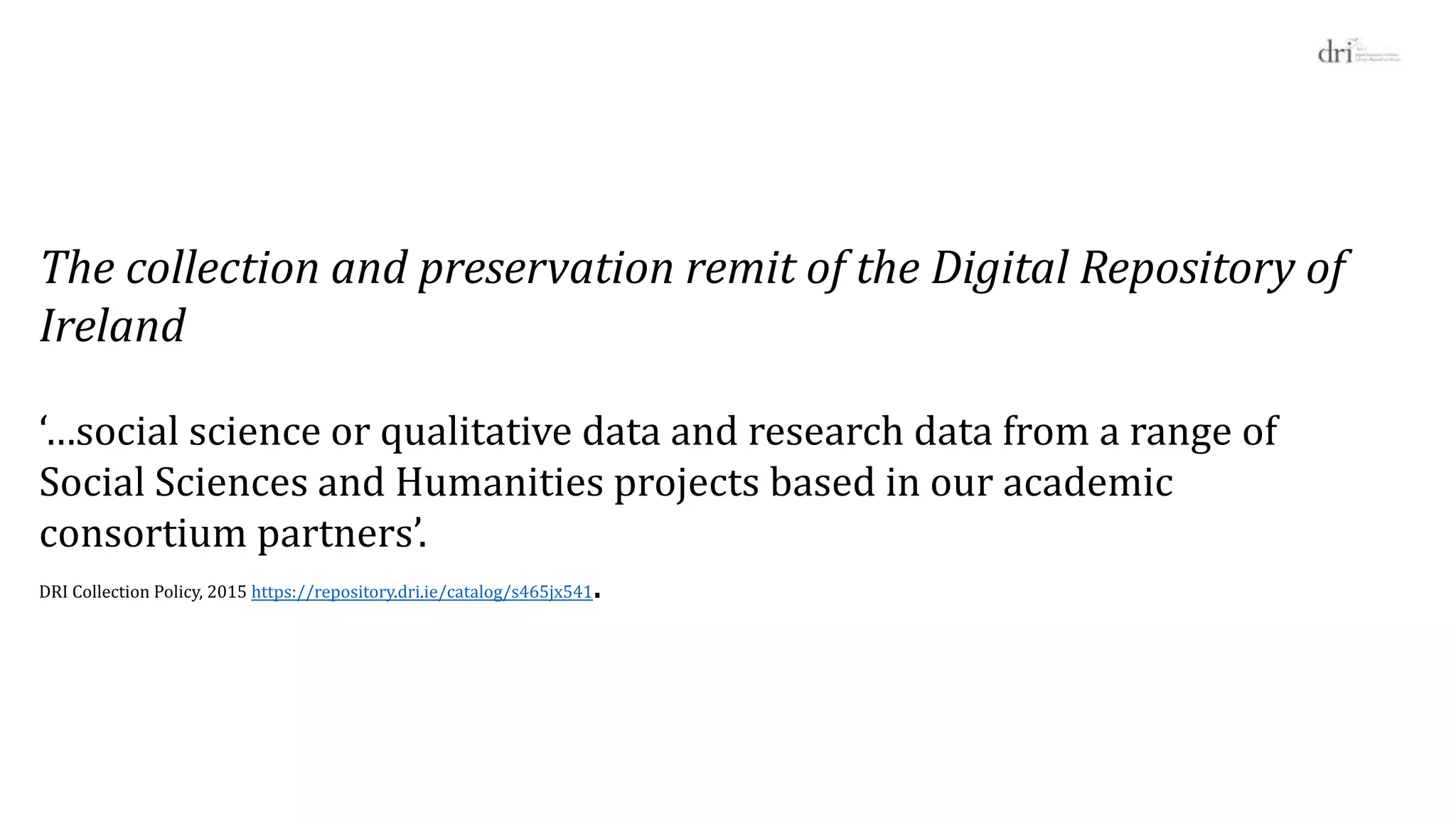 Garret McMahon - Research Data Preservation | PPTX