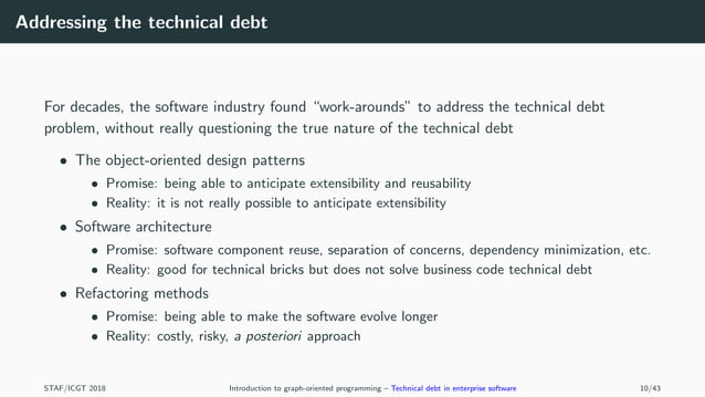 STAF/ICGT 2018 Introduction to graph-oriented programming | PPT