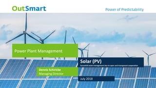 Solar power plant management by OutSmart | PPT