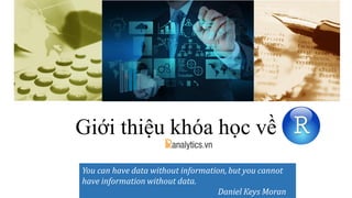 Giới thiệu về khóa học với R - Ranalytics.vn