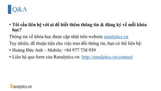 Giới thiệu về khóa học với R - Ranalytics.vn