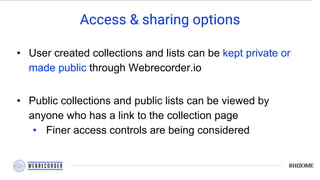 Slides for Web Archiving in the Heritage and Archive Sectors | PPT
