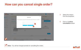 Cancellation of orders | PPT