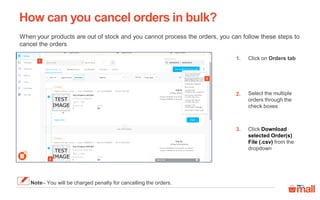 Cancellation of orders | PPT