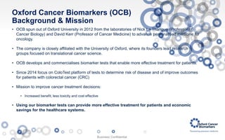 Colorectal Cancer Biomarker Testing | PDF | Cancer | Diseases and ...