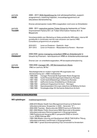 Curriculum Vitae J.H.M. (Jan) Hendriks mld mba mhcm | PDF