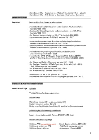 Curriculum Vitae J.H.M. (Jan) Hendriks mld mba mhcm | PDF