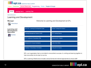 Learning and Development at EPL | PPT