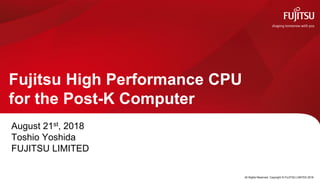 Fujitsu Presents Post-K CPU Specifications | PDF