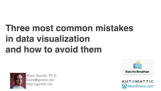 Three most common mistakes in data visualization and how to avoid them. EuroSciPy | PPT