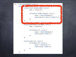 Ginkgo - BDD Testing Framework for Go | PPT