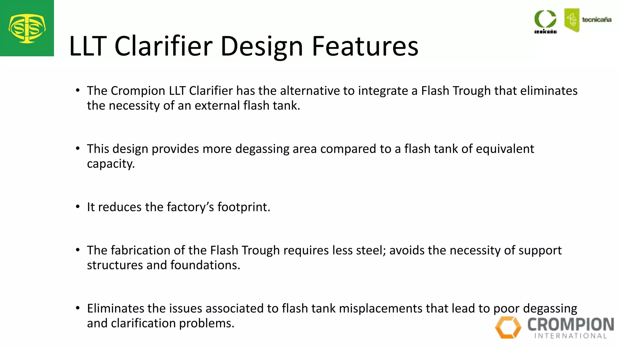 The LLT Clarifier: Design Features | PPTX