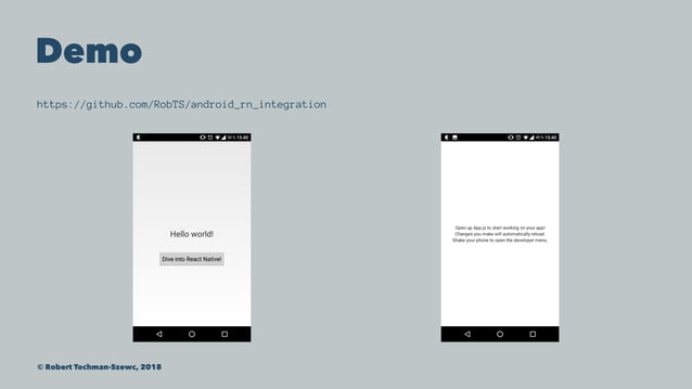 Integrating React Native Into Existing Applications Ppt