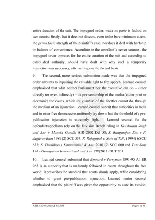 Cobra Post Delhi HC Order | PDF