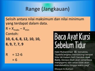 201810 ukuran penyebaran data tunggal | PPT