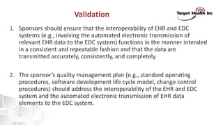 FDA Electronic Health Record Data in Clinical Research | PPT