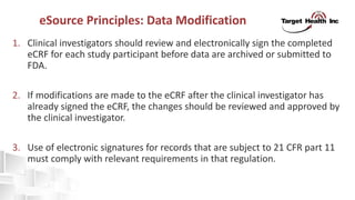 FDA Electronic Health Record Data in Clinical Research | PPT