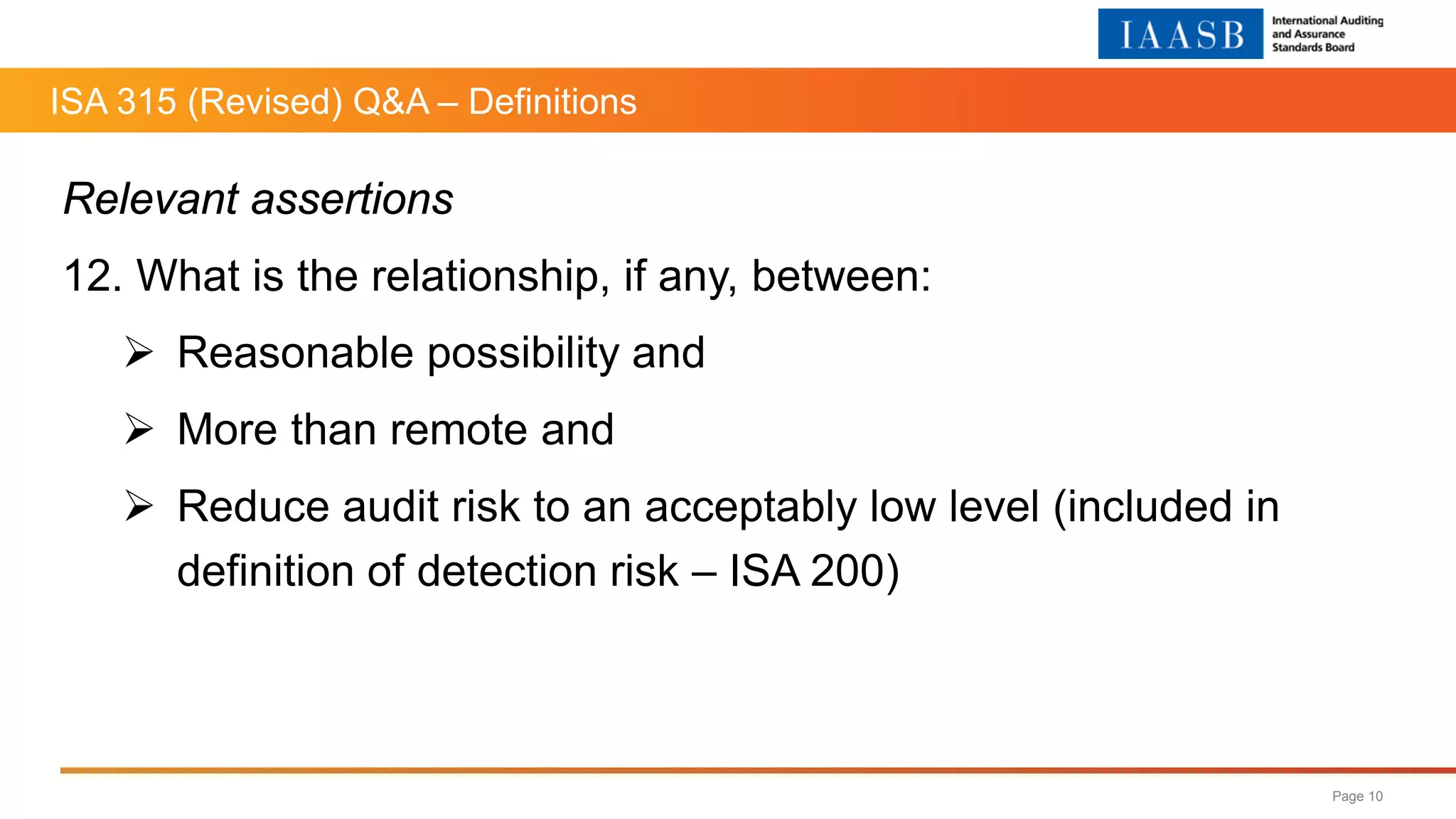 ISA 315 (Revised) - Exposure Draft Webinar, October 3rd, 2018 | PDF