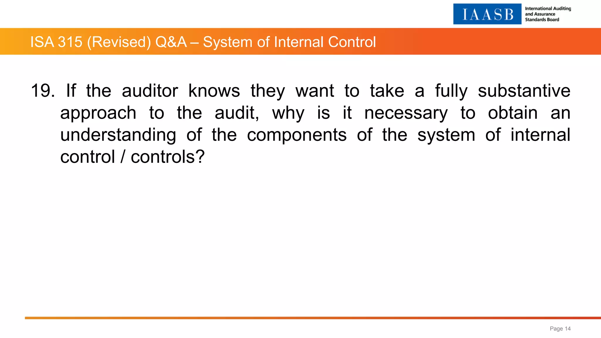 ISA 315 (Revised) - Exposure Draft Webinar, October 3rd, 2018 | PDF
