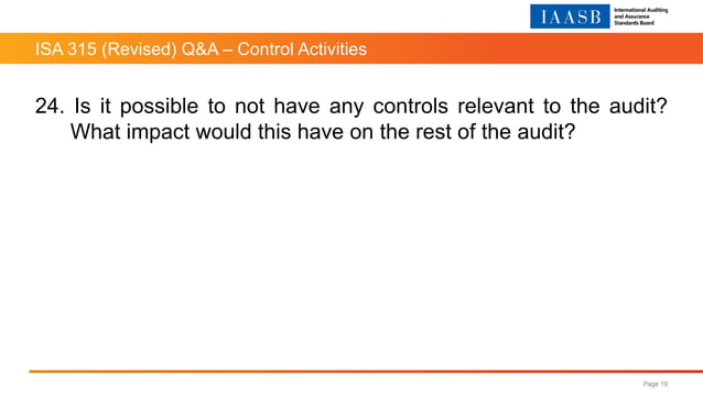ISA 315 (Revised) - Exposure Draft Webinar, October 3rd, 2018 | PDF
