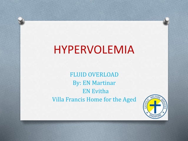 Hypervolemia (Fluid overload) | PPTX | Blood Disorders | Diseases and ...