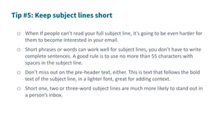 How to Write Better Subject Lines | PPTX